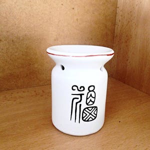 Essential Oil Diffuser Ceramic Oil Burner Hot White Porcelain Room ...