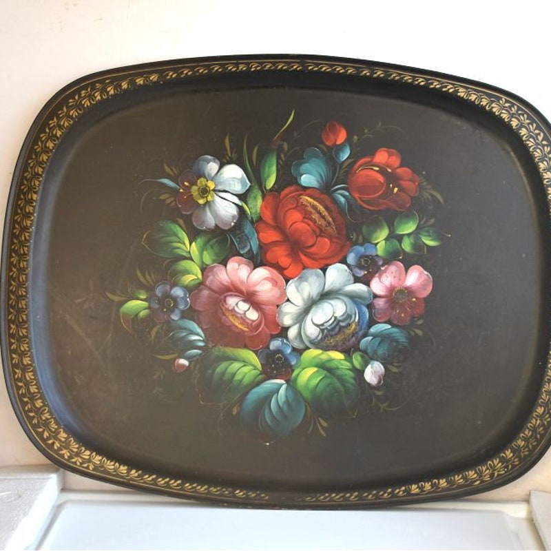 Russian Metal Tray - Etsy