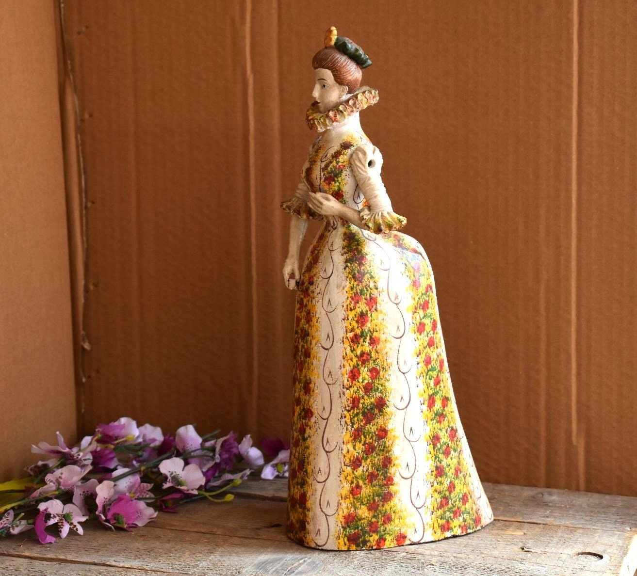Vintage Lady Queen Doll Wood Statue Figurine Victorian Baroque - Etsy
