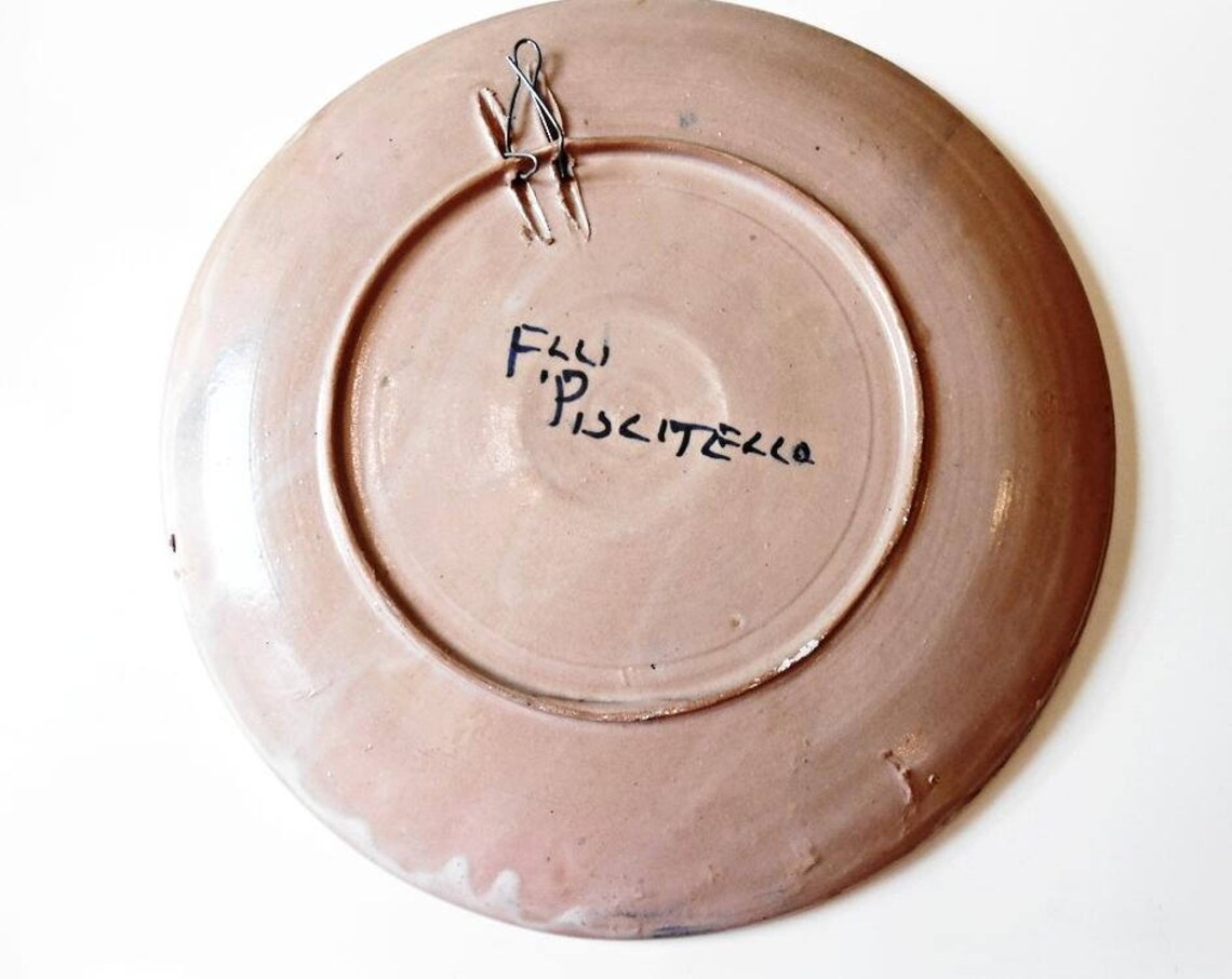 Vintage Italian Wall Plate Fratelli Piscitello Mid Century Art | Etsy