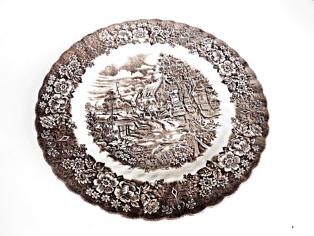 British Anchor Memory Lane English Ironstone Plate Platter - Etsy