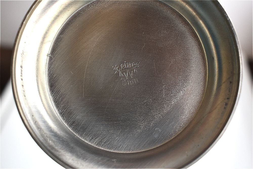 Vintage Stoneware Marzi Remy Ceramic Beer Stein Mug Salt Glazed Pewter ...