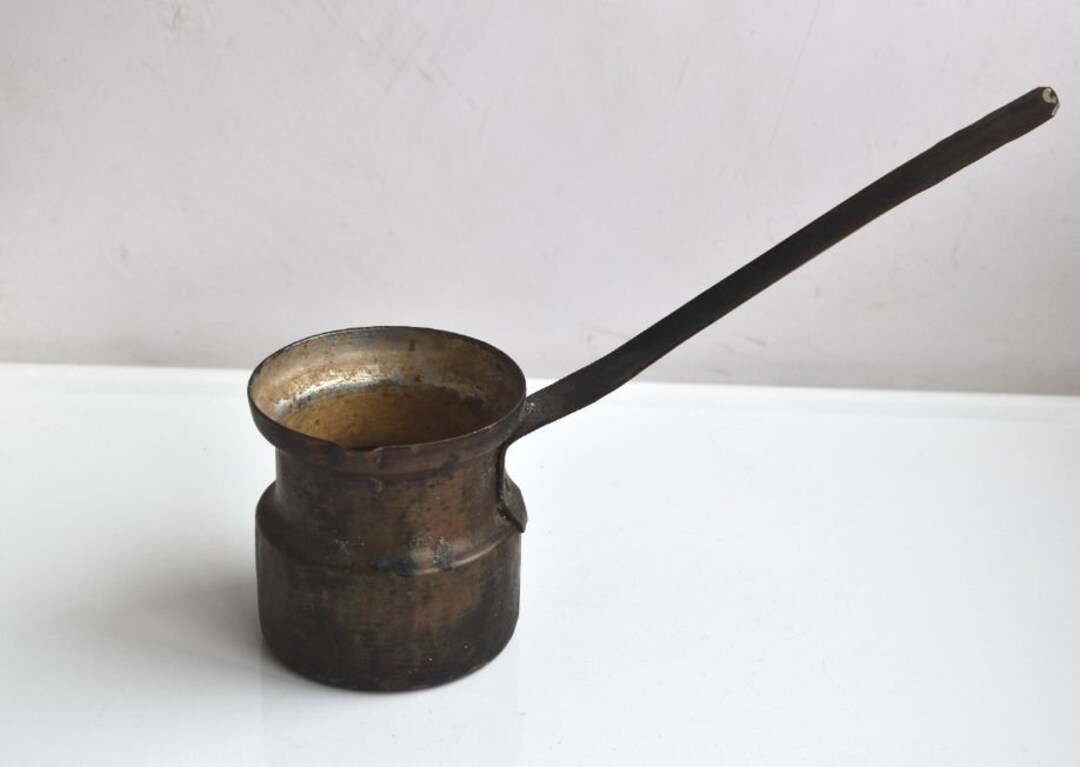 Antique Copper Coffee Pot Jazz Jug Hand Hammered Turkish Kettle Jazzva ...