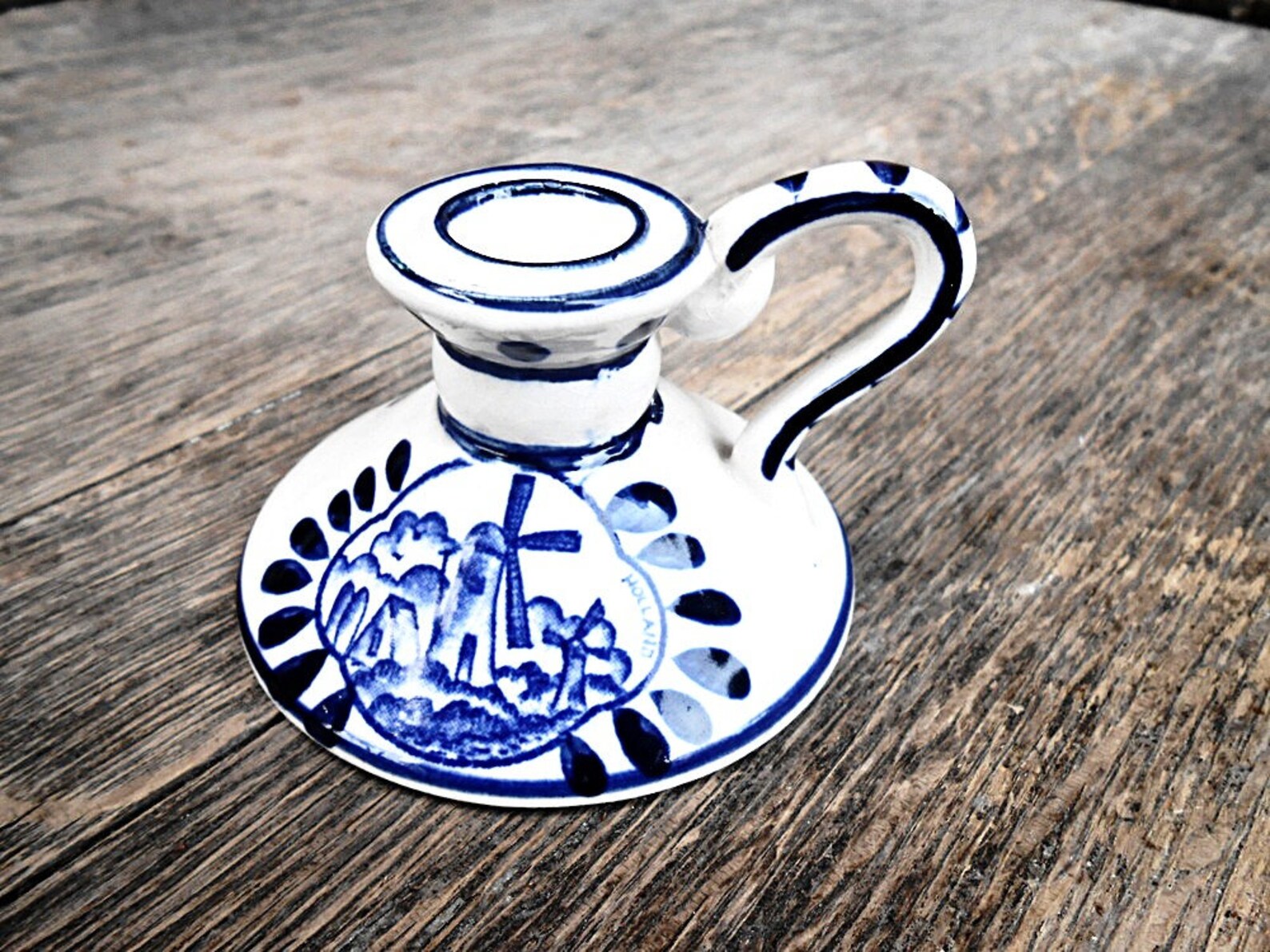 Candelabra Holland 1970 Porcelain Ceramic Vintage Mid Century Candle ...