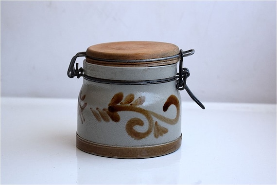 Vintage Stoneware Hermetic Lidded Jar Preserve Pot Terra Cotta - Etsy