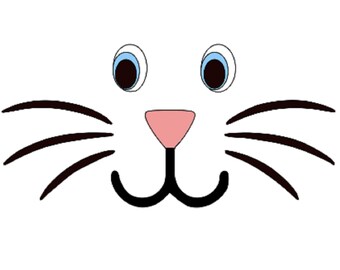 Easter Bunny Face Stencil - Etsy