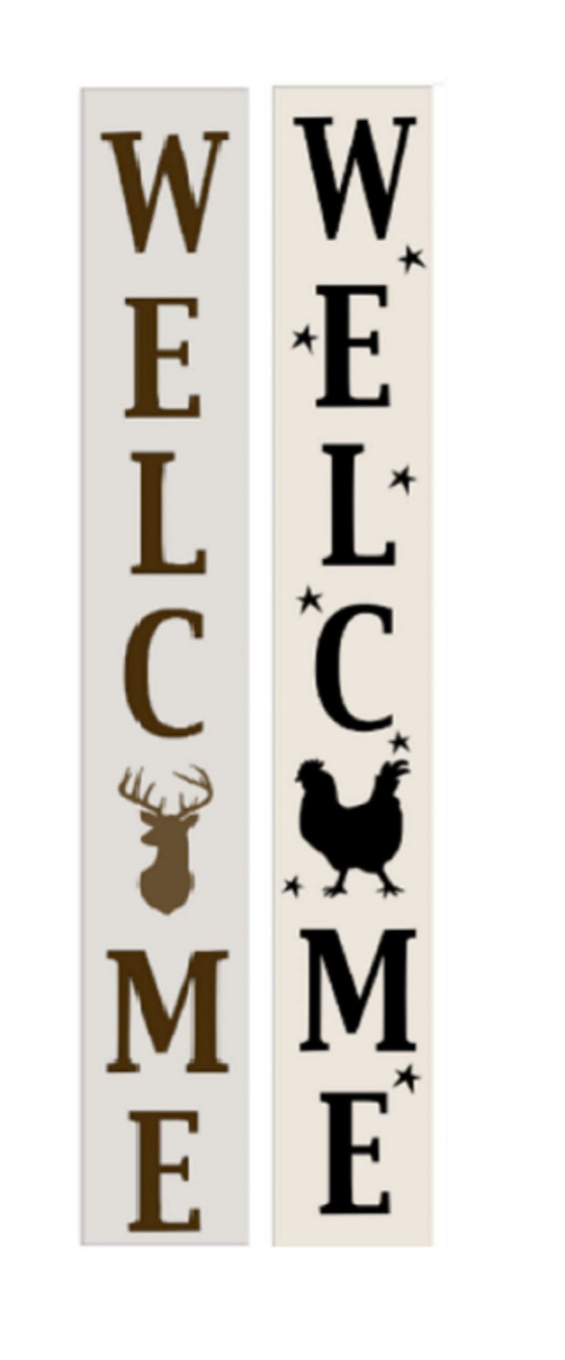 WELCOME STENCIL . Sets for 4 Foot Signs. Reusable. Porch - Etsy