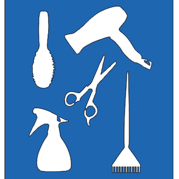 Hair Salon Stencil - Etsy