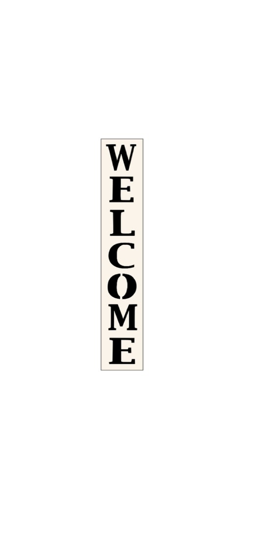 STENCILS for 6 Foot WELCOME SIGNS. Reusable Stencil Set. Porch - Etsy