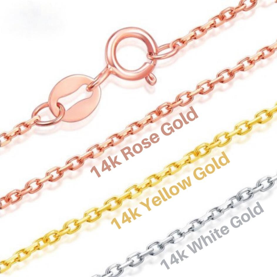 14k Gold Name Necklace 14k Gold Personalized Necklace Custom | Etsy