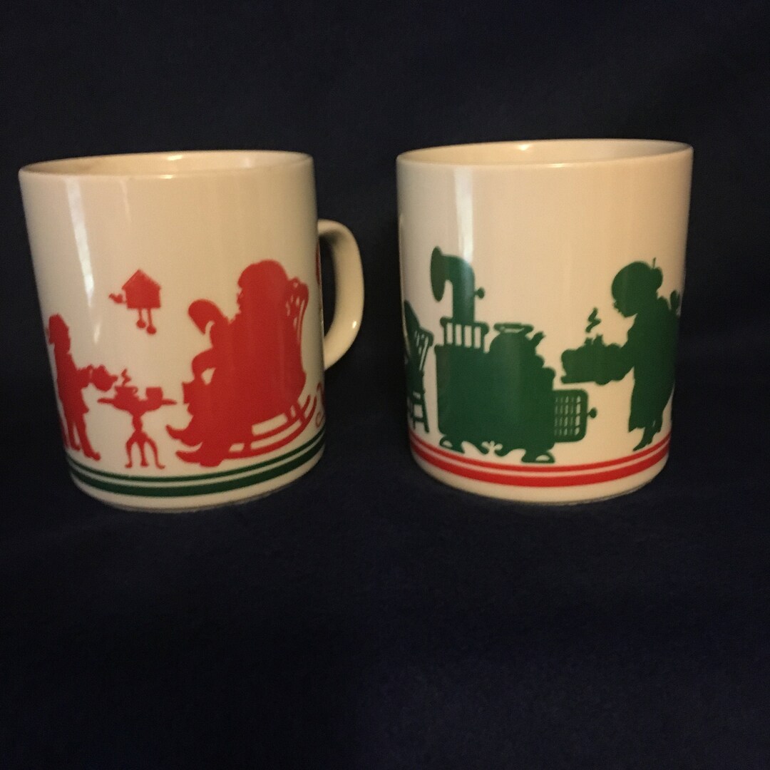 1984 Avon Christmas Mug Set - Etsy