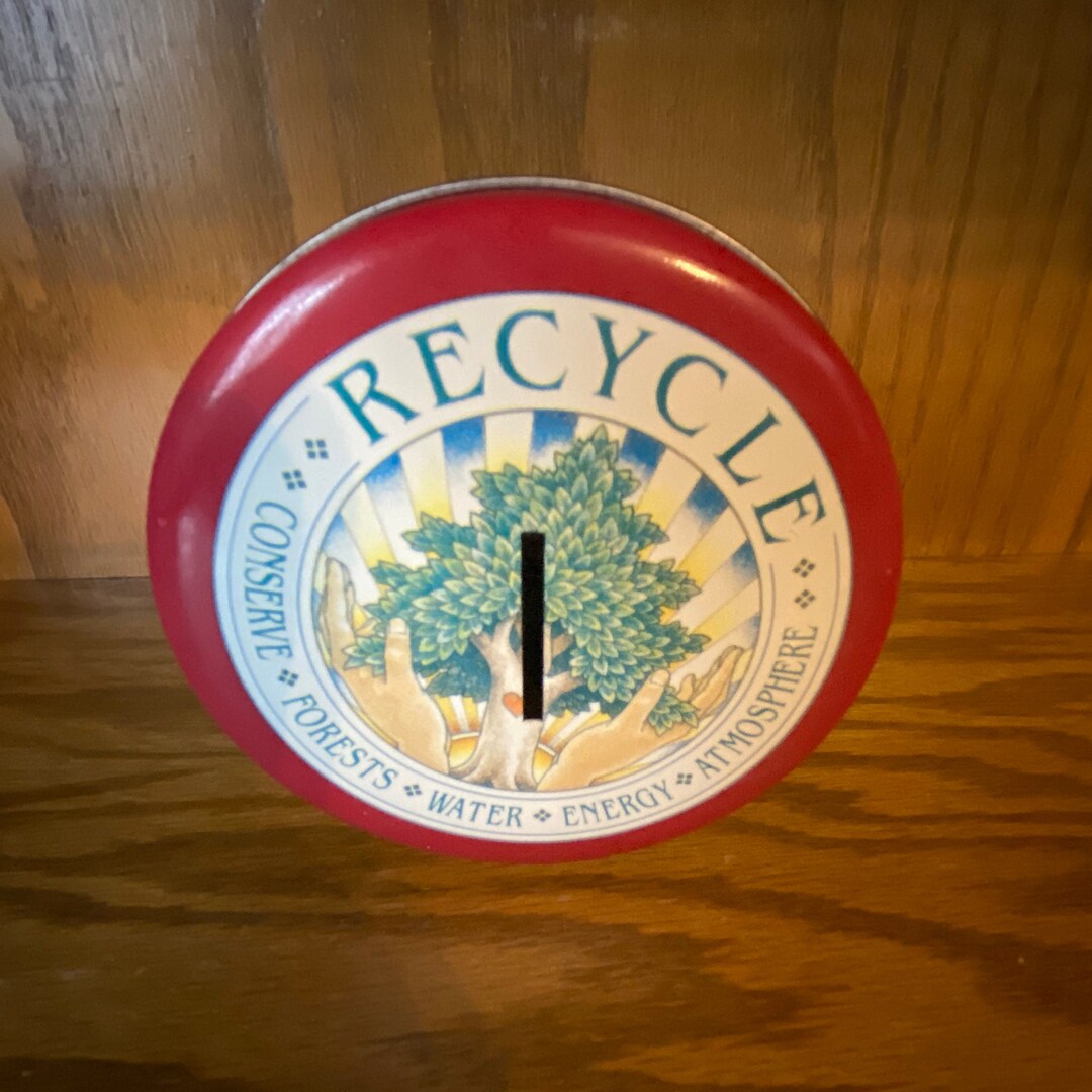 Recycle Tin Coin Bank, 10 Things We Can Do to Save Our Planet - Etsy
