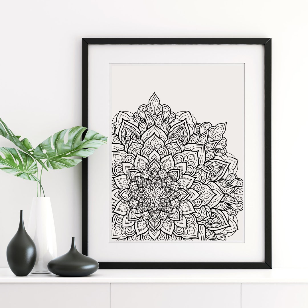 Mandala Fine Art Poster Print - Etsy