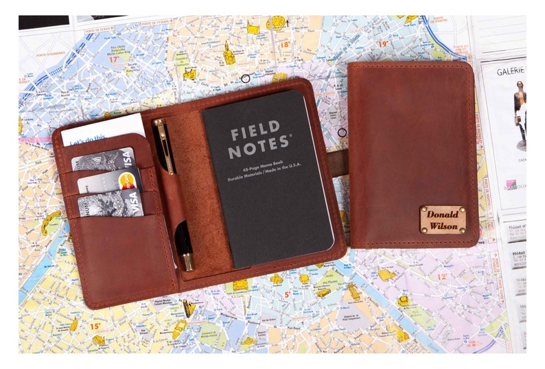 Personalized Leather Field Notes Cover Leather Cover for - Etsy