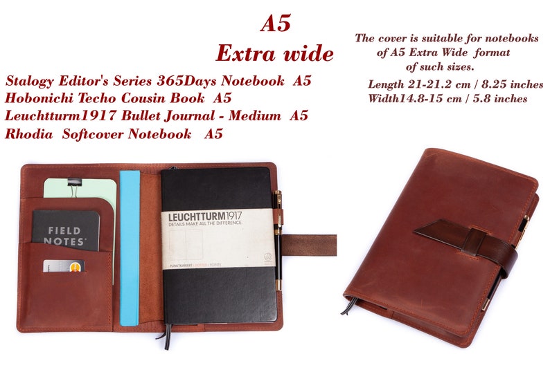 B6 Travelers Notebook Cover Personalized Leather Journal A6 - Etsy