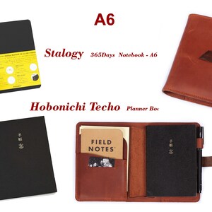 B6 Travelers Notebook Cover Personalized Leather Journal A6 Hobonichi ...