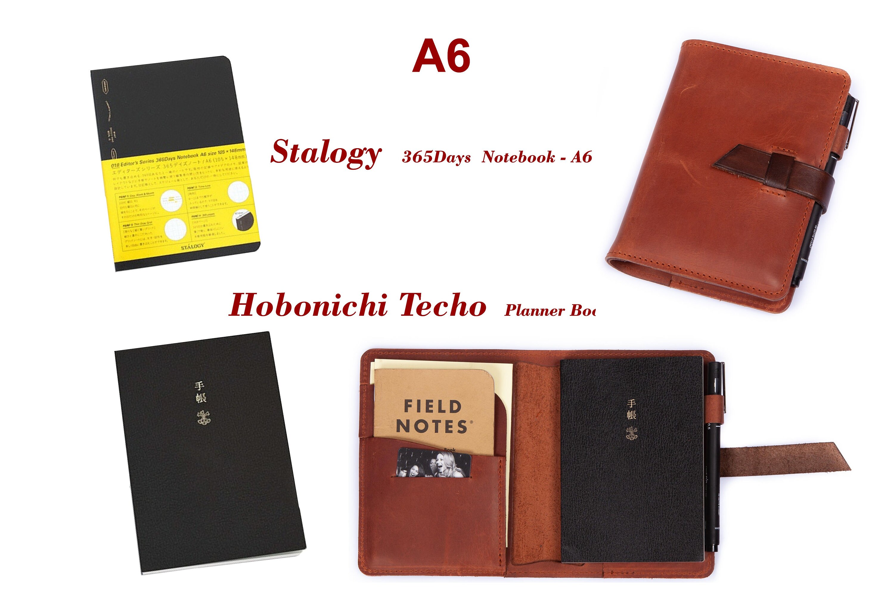 B6 Travelers Notebook Cover Personalized Leather Journal A6 | Etsy