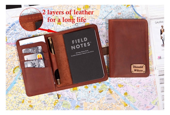 Personalized Leather Field Notes Cover Leather Cover for - Etsy