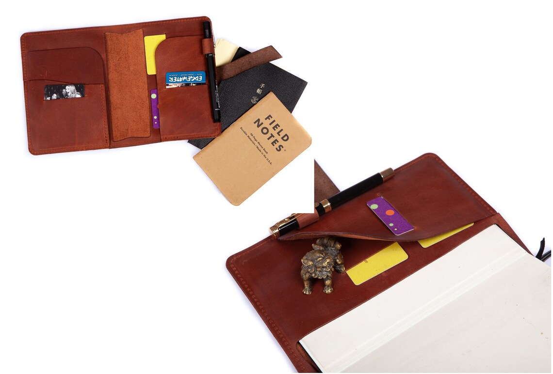 B6 Travelers Notebook Cover Personalized Leather Journal A6 | Etsy