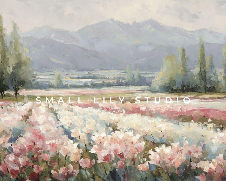 Tulip Fields iPad Wallpaper, Spring iPad Background, Pink Floral ...