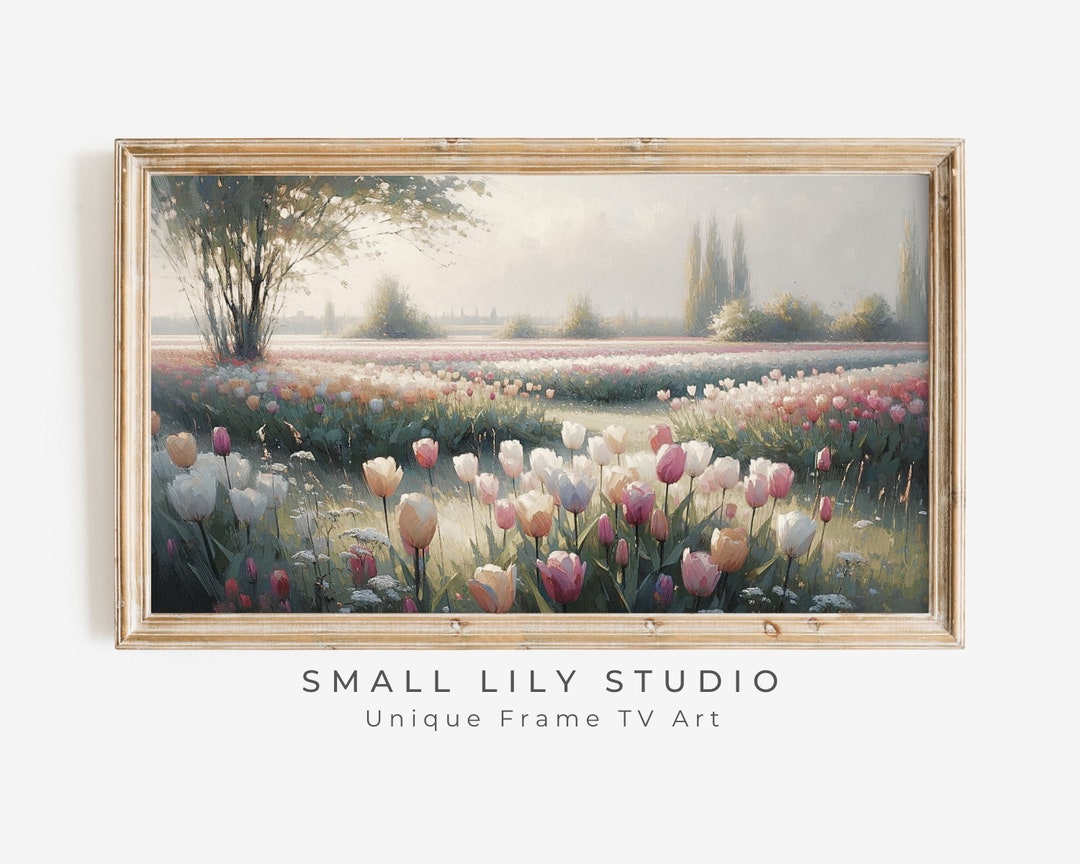 Tulip FRAME TV Art Spring Flowers, Floral Samsung Frame Tv Art ...