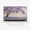Purple Desktop Wallpapers Bundle, Floral Desktop Wallpapers, Computer ...