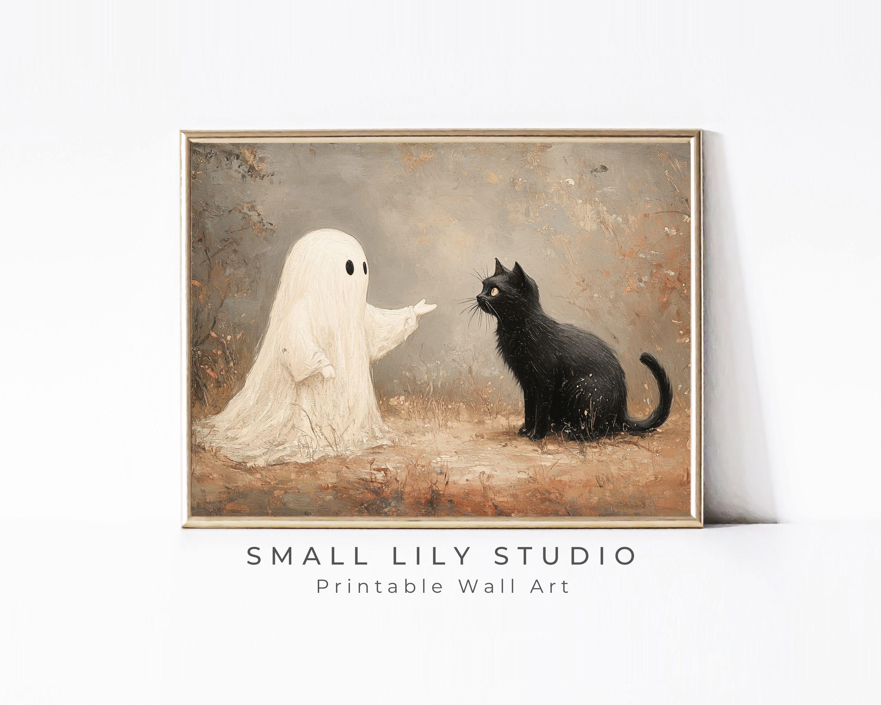 Zwarte Kat Halloween Behang Happy Halloween Achtergrond Heks Zwarte
