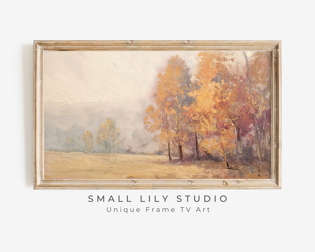 Fall FRAME TV Art Autumn Trees, Fall Colors Farmhouse Painting, Autumn ...