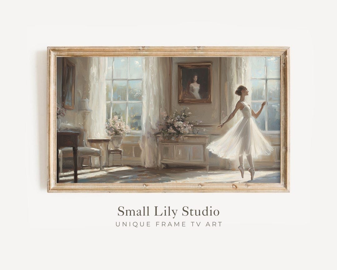 FRAME TV Art Ballerina Dancing, Samsung Frame Tv Art Ballet Dancer ...