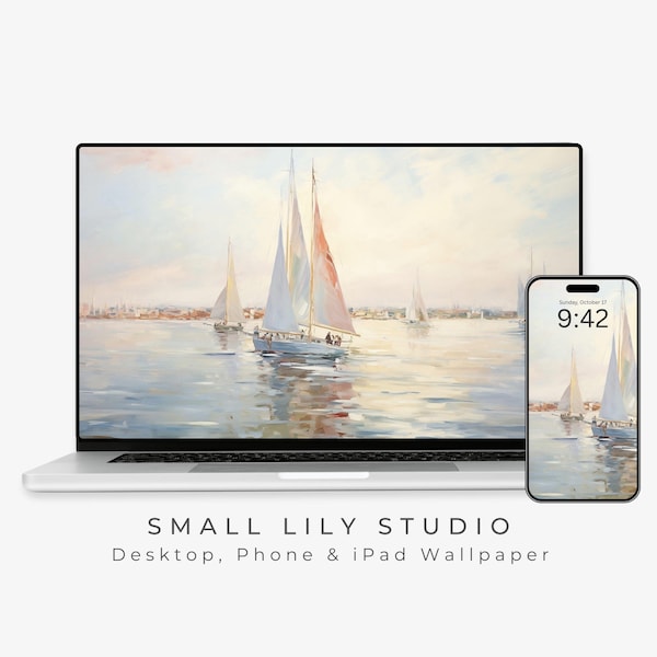 Boats Desktop Wallpaper - Etsy