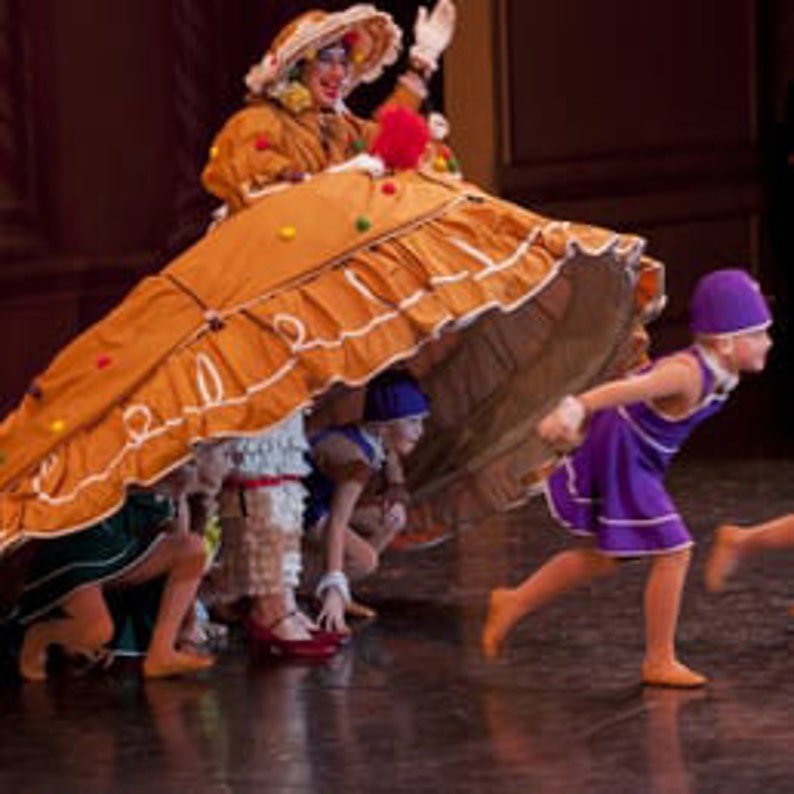 Giant Nutcracker Hoopskirt – Mother Ginger Costume, Custom Color Ruffle ...