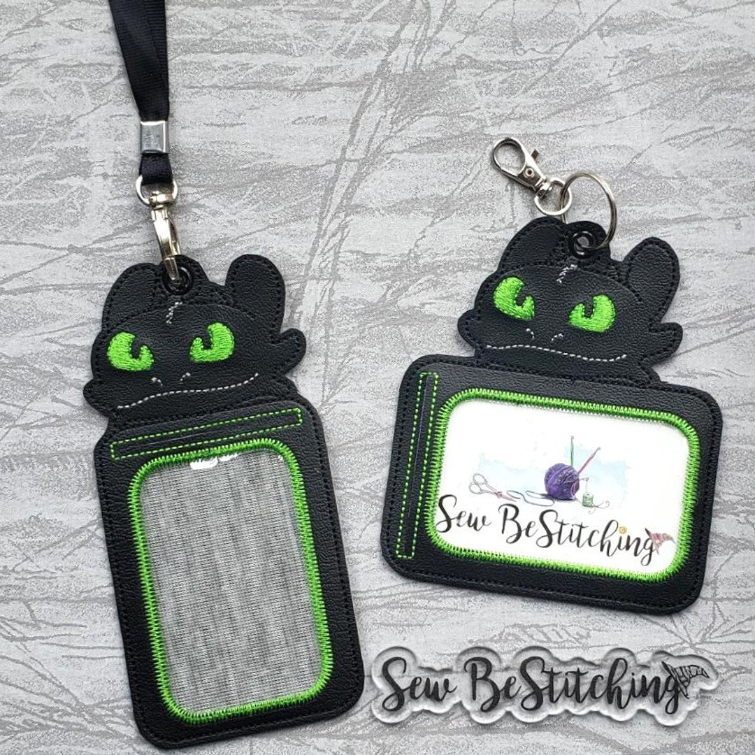 Toothless Badge ID Holder Dragon Fan Night Fury Cartoon Character ...