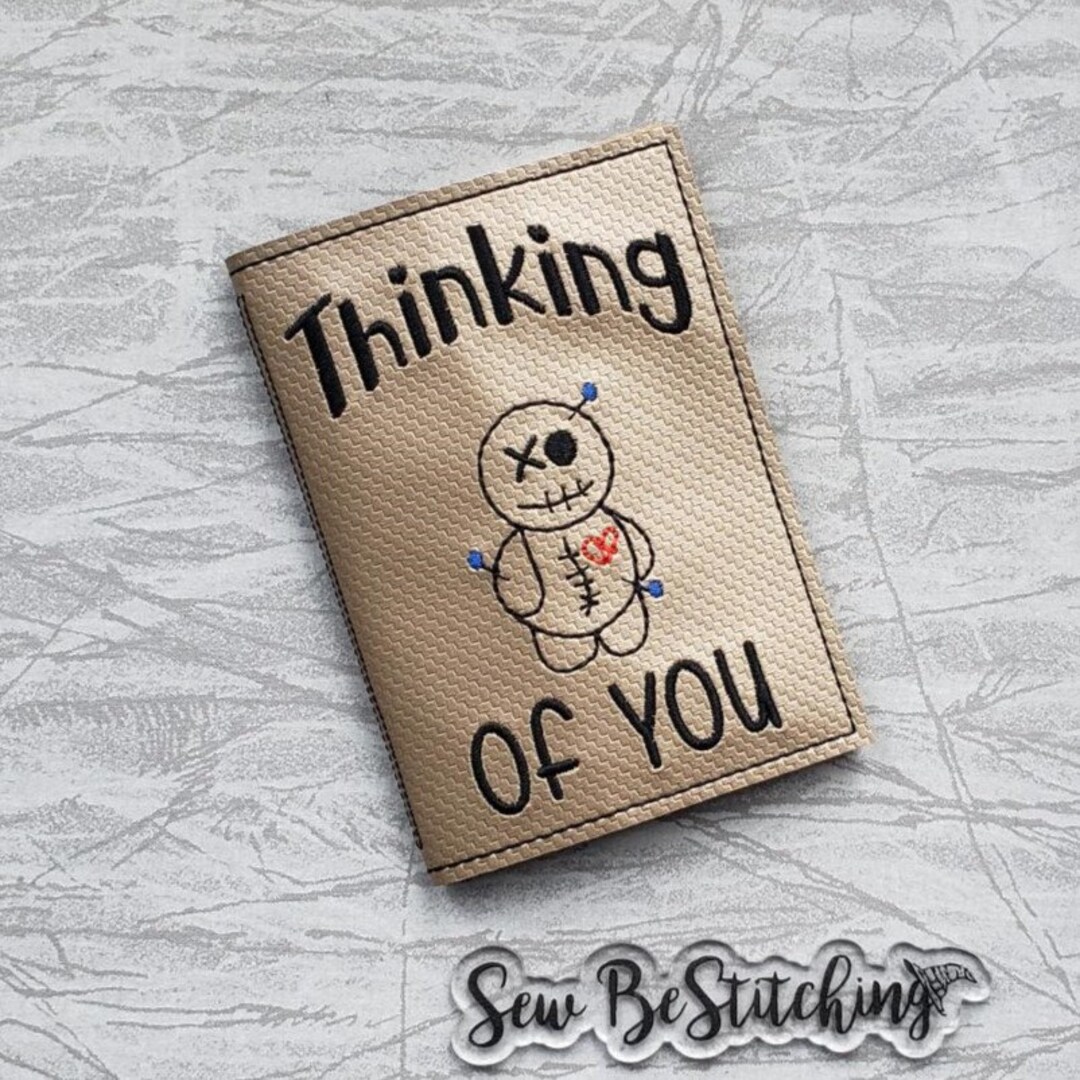 Thinking of You Notebook Cover Voodoo Doll Valentines Day Galentines ...