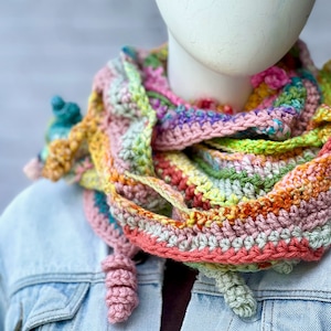 Sweet Thing Free-form Hand Fiber Art Scarf Accessory Hand Spun Yarns 84 ...