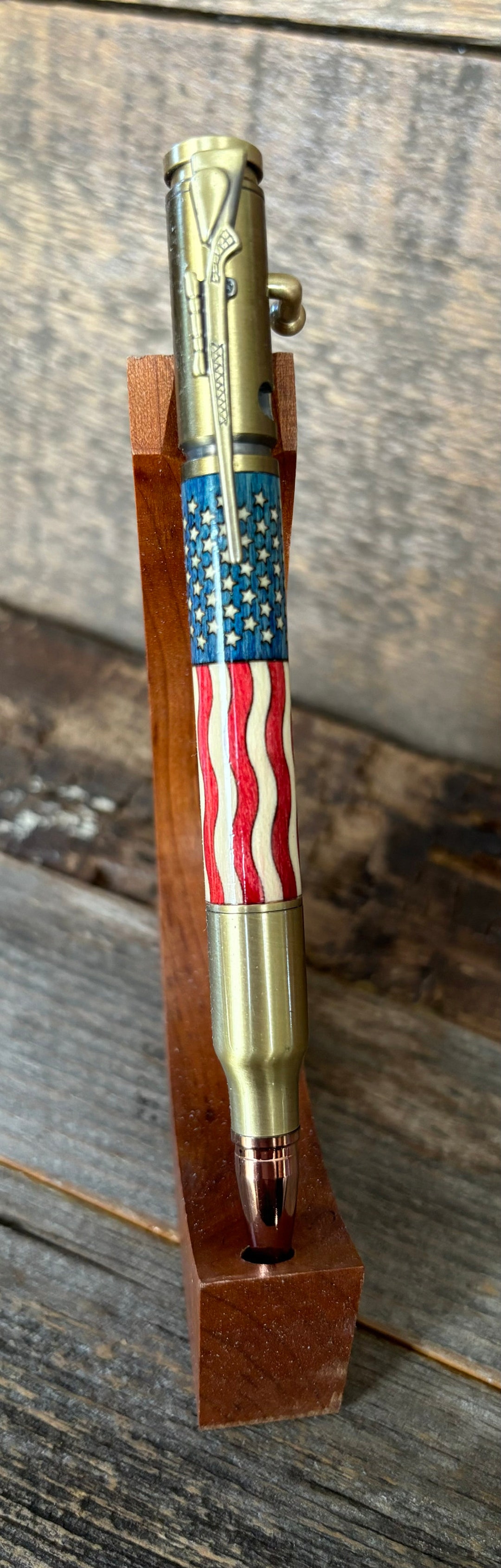 30 Caliber Bolt Action American Flag Pen. - Etsy