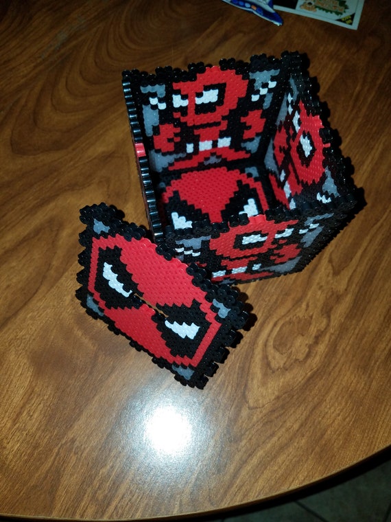 Super Hero Perler Bead Bank | Etsy