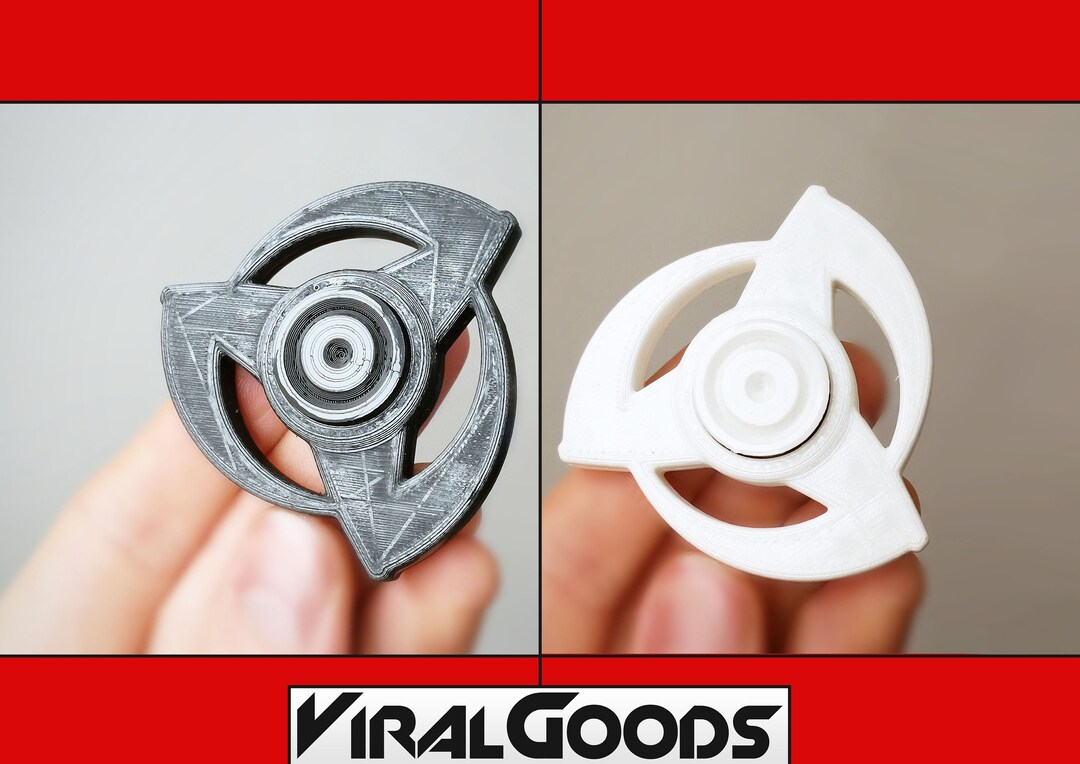 Black & White Tri Swirl Fidget Spinner - Etsy