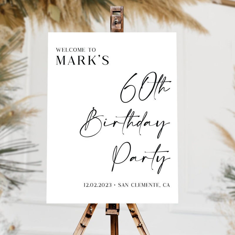 60th Birthday Party - Etsy