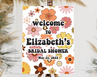 Acrylic Bridal Shower Welcome Sign Bridal Shower Welcome Sign Retro ...