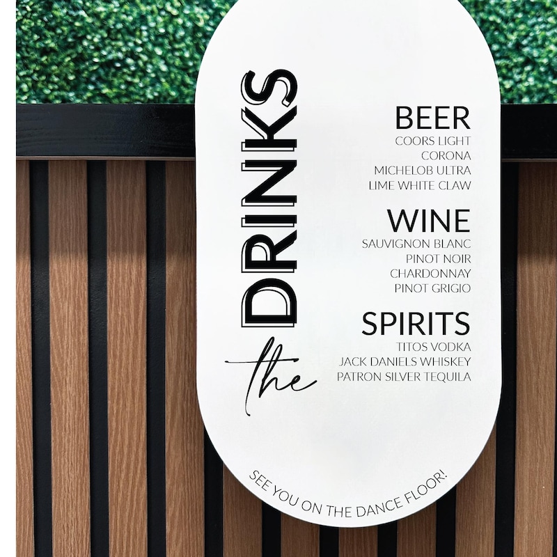 Acrylic Bar Sign Hanging - Etsy