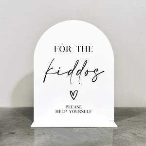 For the Kiddos Acrylic Sign for the Kiddos Sign for the Kiddos Wedding ...