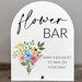 Flower Bar Acrylic Sign, Acrylic Flower Bar Sign, Flower Bar Sign ...