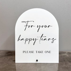 For Your Happy Tears Acrylic Sign, Acrylic Happy Tears Sign, Happy ...