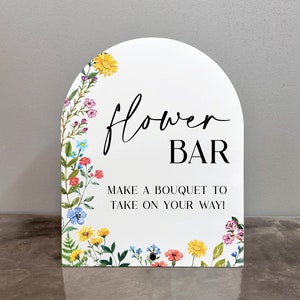 Flower Bar Sign - Etsy