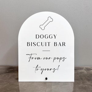 Doggy Biscuit Bar Acrylic Sign, Dog Biscuit Bar Sign, Doggy Biscuit Bar ...
