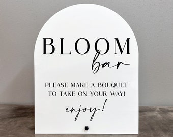 Bloom Bar Bridal Shower Sign - Etsy