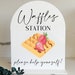 Waffle Station Sign Waffle Station Acrylic Waffle Station Sign Waffle ...