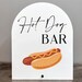 Hot Dog Bar Acrylic Sign, Hot Dog Bar Sign, Hot Dog Bar, Hot Dog Sign ...