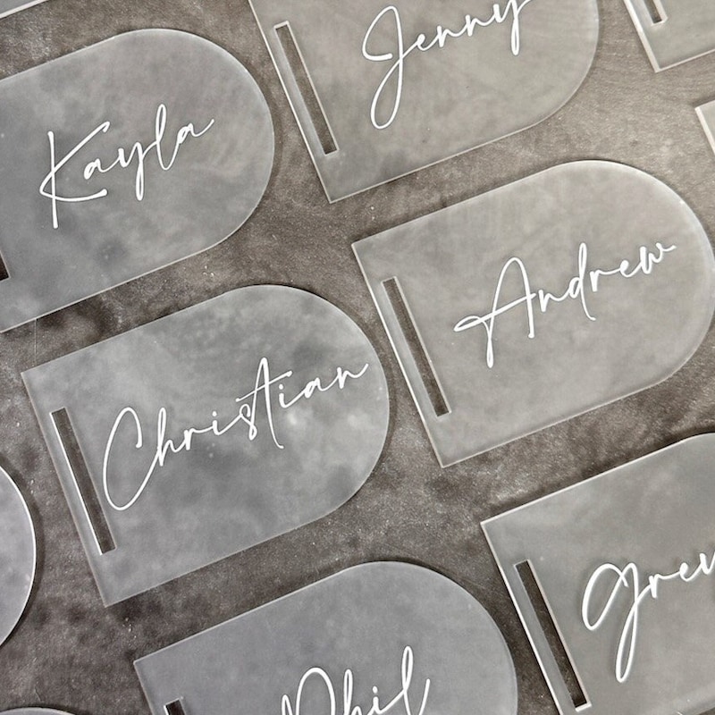 Acrylic Place Cards - Etsy