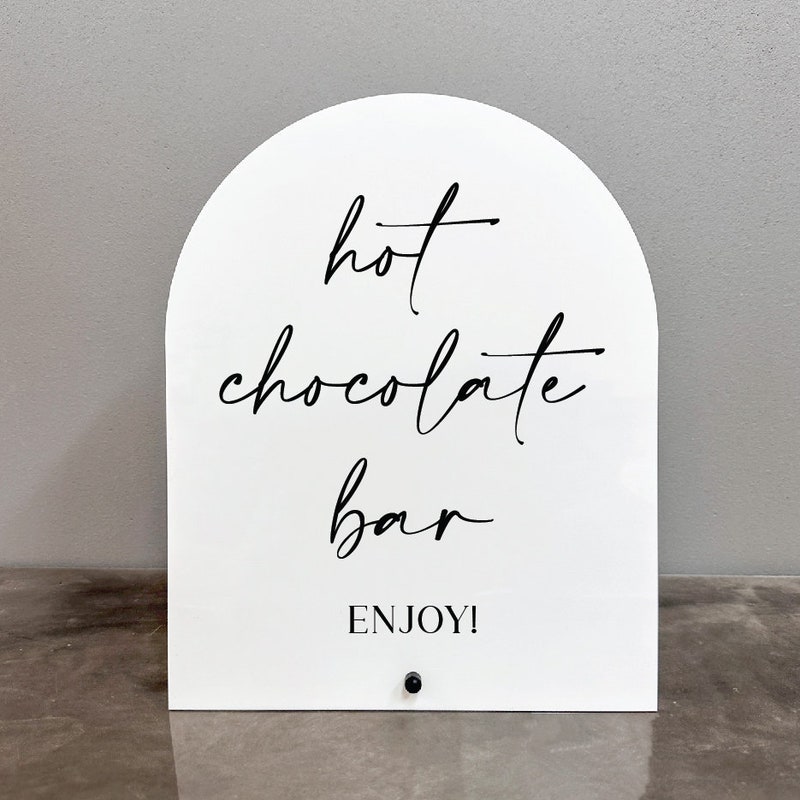 Hot Chocolate Bar Sign - Etsy
